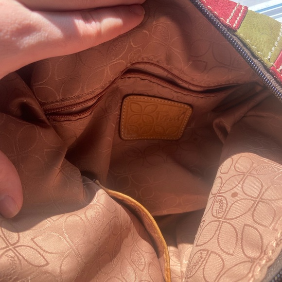 Fossil | Bags | Fossil Multicolor Striped Shoulder Bag | Poshmark